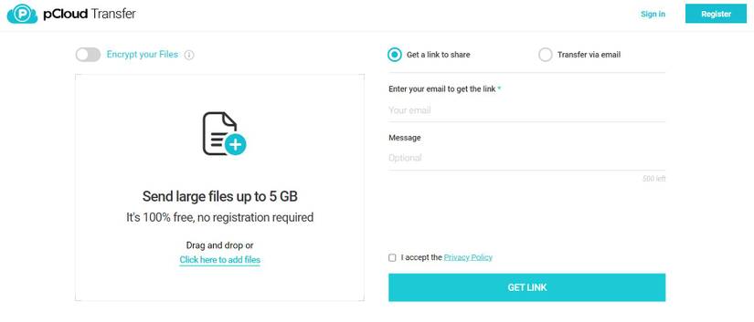 How to Use pCloud Transfer to Send Large Files and Get 5GB Free Storage