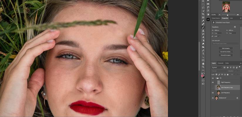 How to Retouch Skin Using Frequency Separation in Photoshop