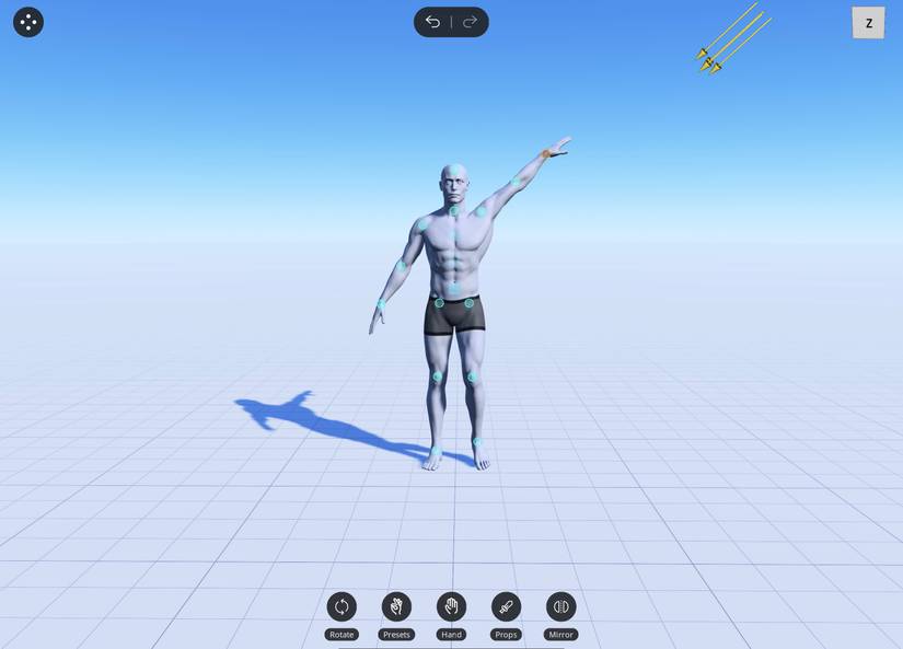 How to Pose a Model in Magic Poser: 3 Different Ways