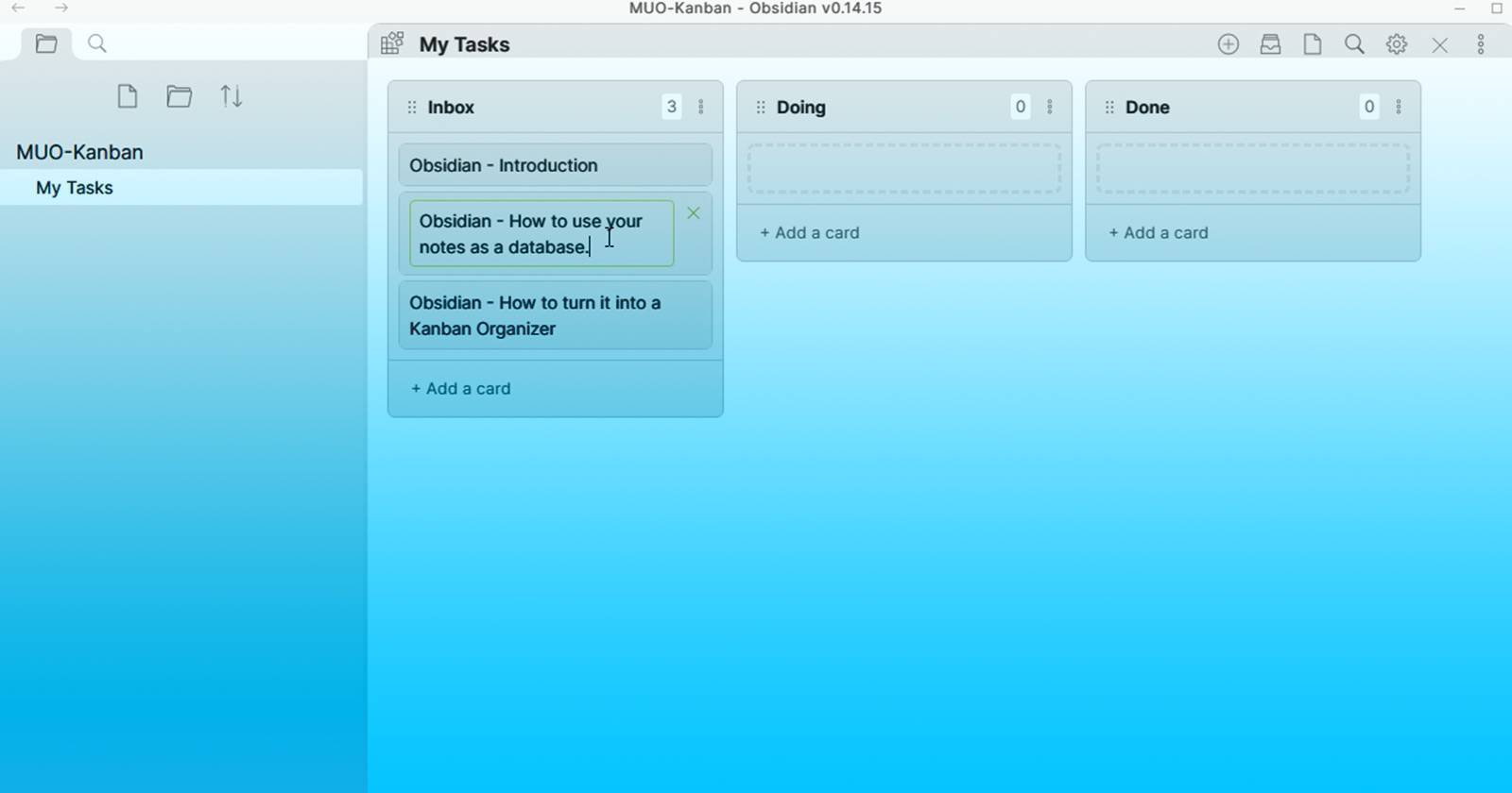 How to Turn Obsidian Into a Personal Kanban Organizer