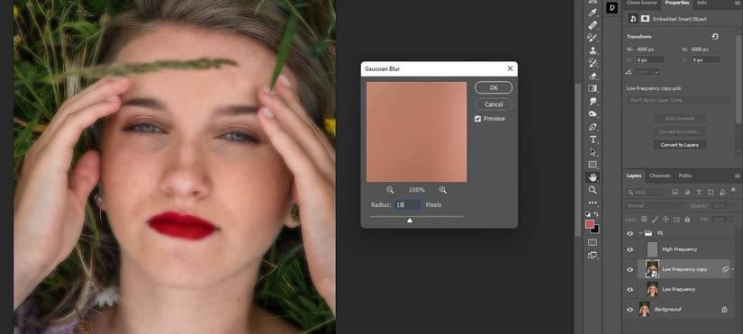 How to Retouch Skin Using Frequency Separation in Photoshop