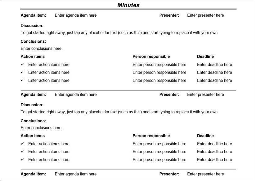 The 12 Best Meeting Minutes Templates for Professionals