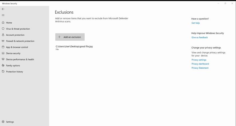 How Do You Whitelist Files in Windows Defender?