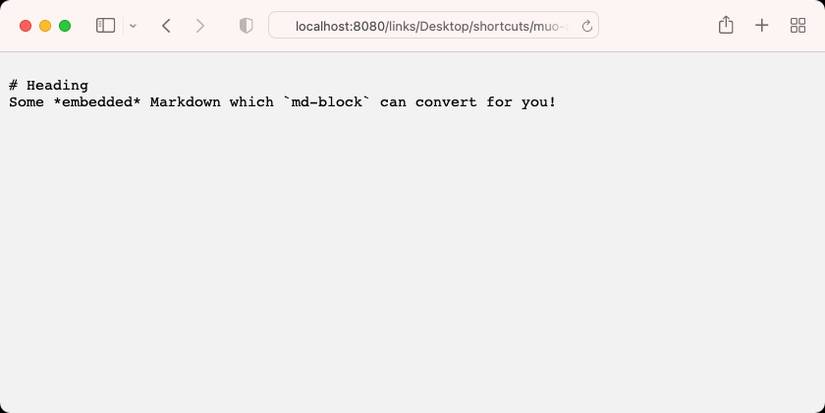How to Render Markdown on a Web Page With md-block
