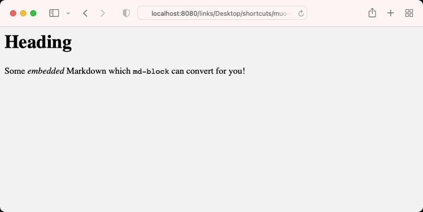 How to Render Markdown on a Web Page With md-block