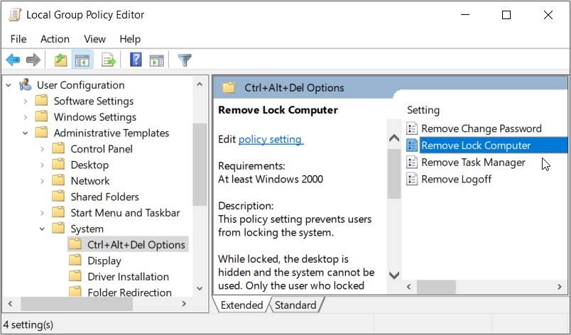 How to Add or Remove Options From the Windows "Ctrl + Alt + Del" Screen
