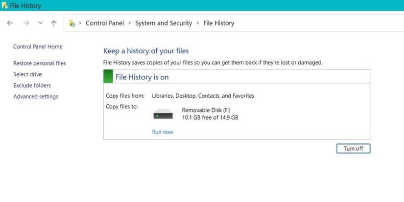 How to Enable or Disable File History in Windows