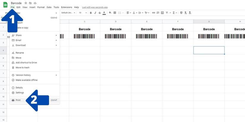 How to Create Barcodes in Google Sheets