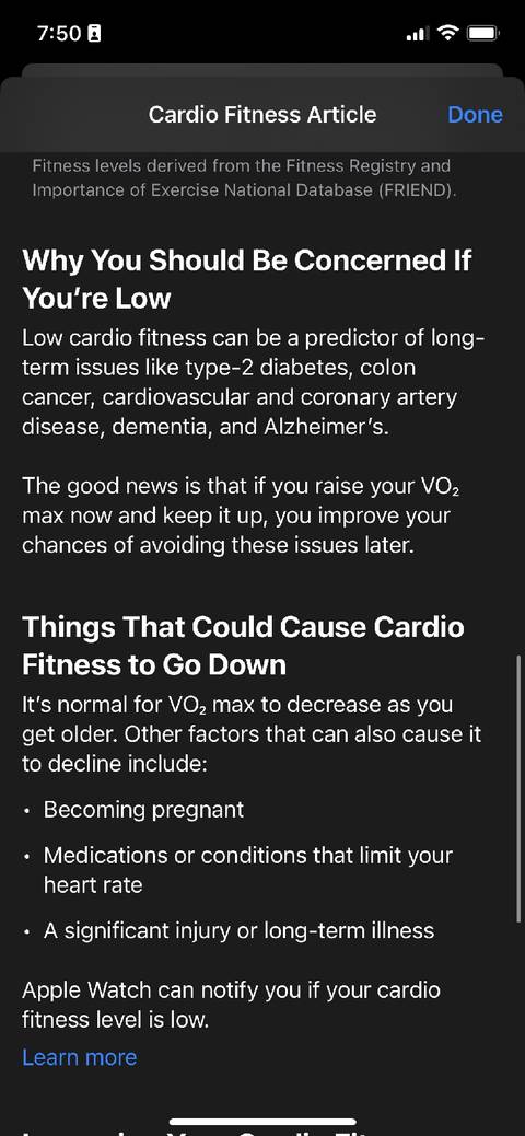 How to See Your Cardio Fitness Levels on iPhone