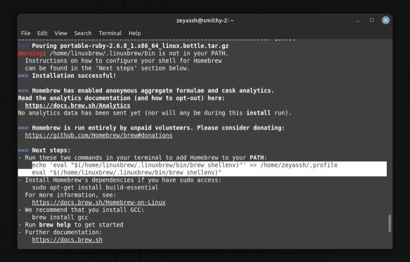 How to Install and Use Homebrew on Linux