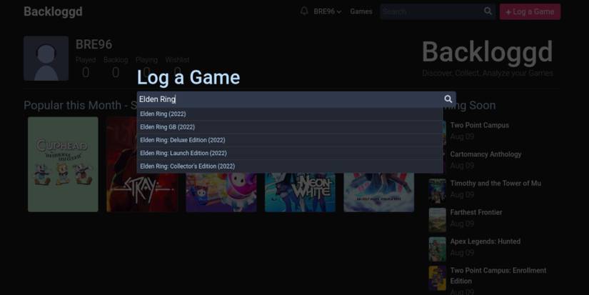 How to Track and Rate Your Video Games Using Backloggd