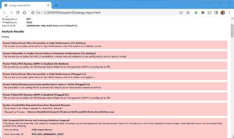 How to Generate and Analyze an Energy Report in Windows