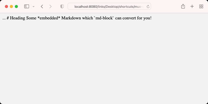 How to Render Markdown on a Web Page With md-block