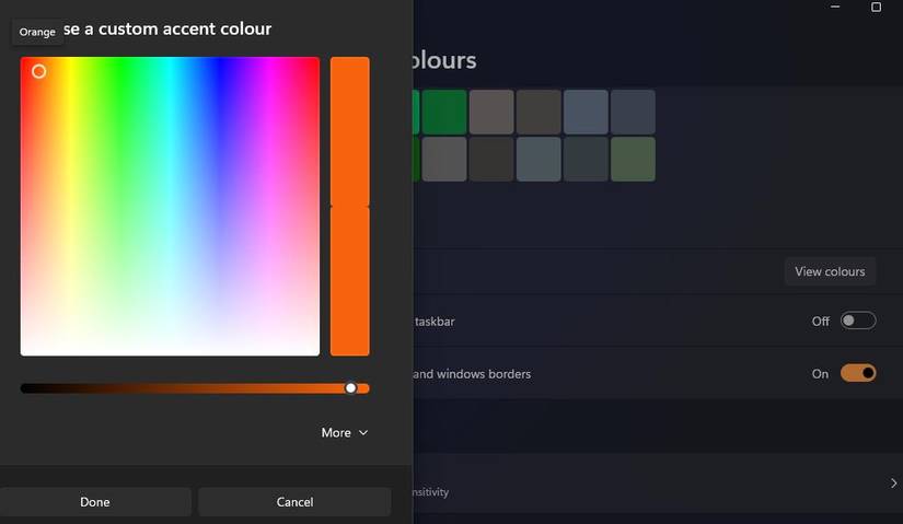 How to Set Colors for Active and Inactive Title Bars in Windows 11