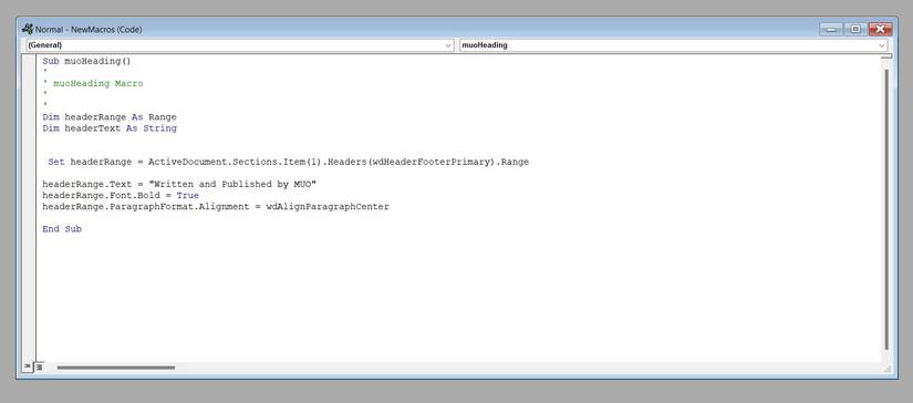 How To Automatically Add Text To A Documents Header In Microsoft Word Using Vba