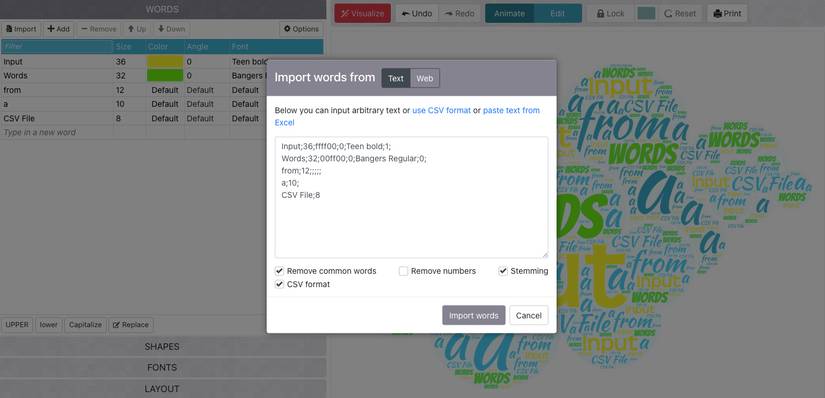 How to Make Word Clouds Using the Word Art Online Tool