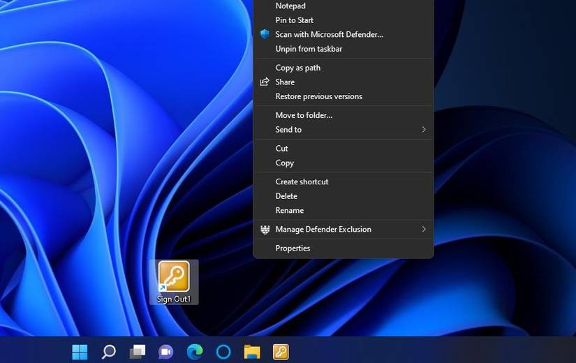 How to Set Up Sign-Out Shortcuts in Windows 11