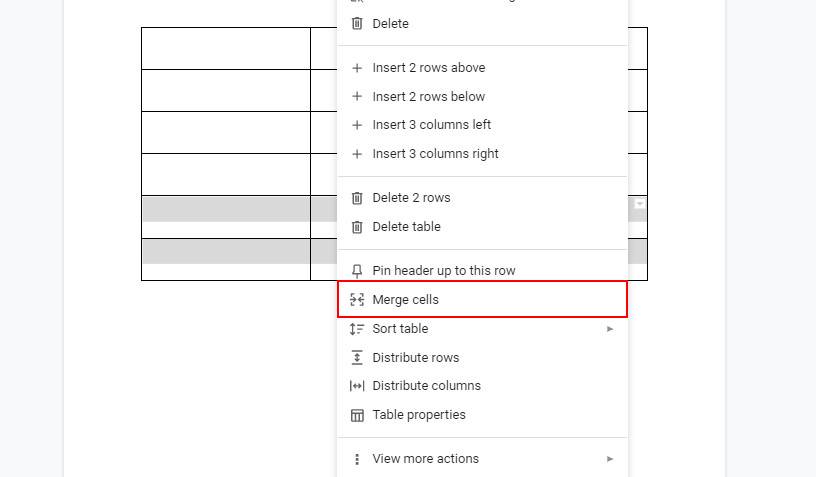 How to Create and Edit Tables in Google Docs