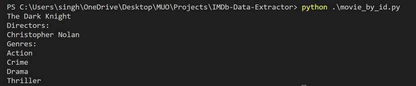 How to Extract IMDb Data With Python and Cinemagoer