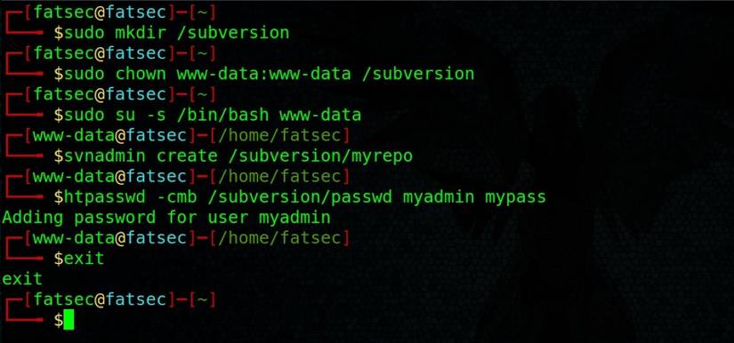 Using the Subversion Version Control System on a Server