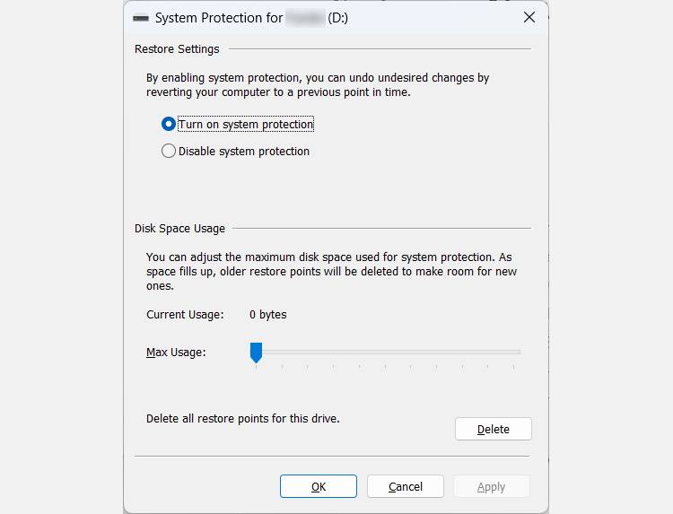 How to Turn On System Protection for Drives on Windows 11