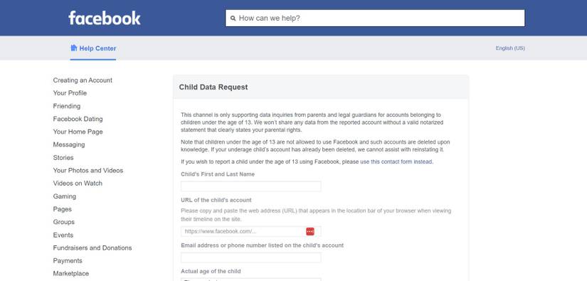How to Report an Underage Facebook Account