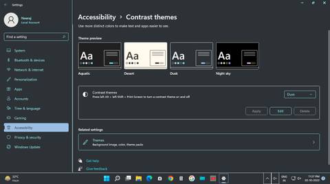 How to Turn On High Contrast Themes for Better Readability on Windows 11