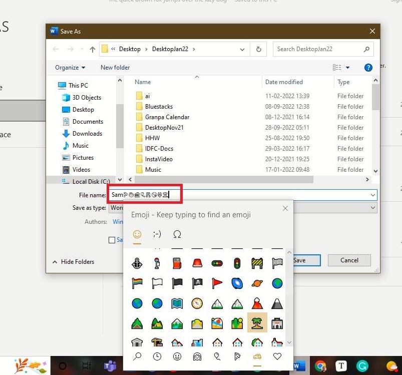 How to Add Emoji to Your File, Folder, and Drive Names on Windows 10 & 11
