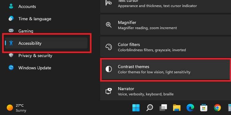 How to Turn On High Contrast Themes for Better Readability on Windows 11