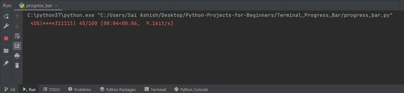 Create a Progress Bar in Python CLI