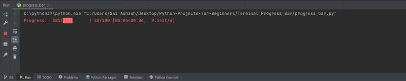 Create a Progress Bar in Python CLI