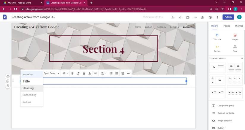 How to Create a Wiki Using Google Sites