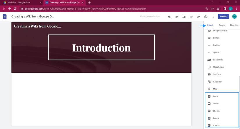 How to Create a Wiki Using Google Sites