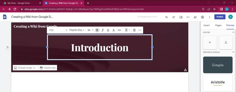 How to Create a Wiki Using Google Sites