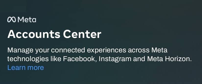 How to Access the Meta Accounts Center for Facebook and Instagram
