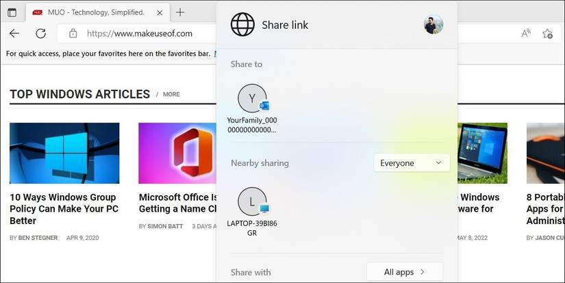 How to Use Nearby Sharing on Windows 11