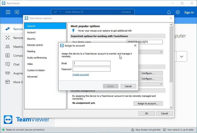 How to Set Up TeamViewer for Unattended Remote Control on Windows