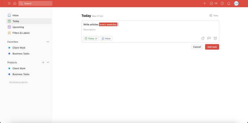 How to Set Up Recurring Tasks on Todoist
