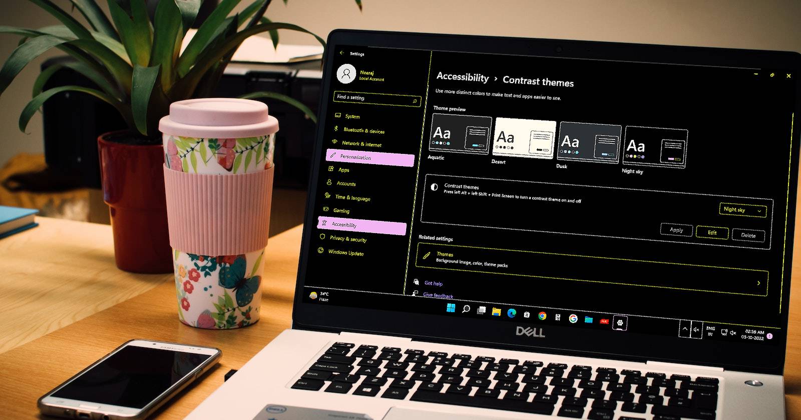 How to Turn On High Contrast Themes for Better Readability on Windows 11