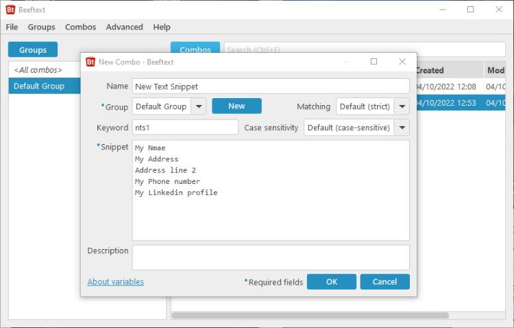 How to Instantly Insert Text Snippets Anywhere in Windows With Beeftext