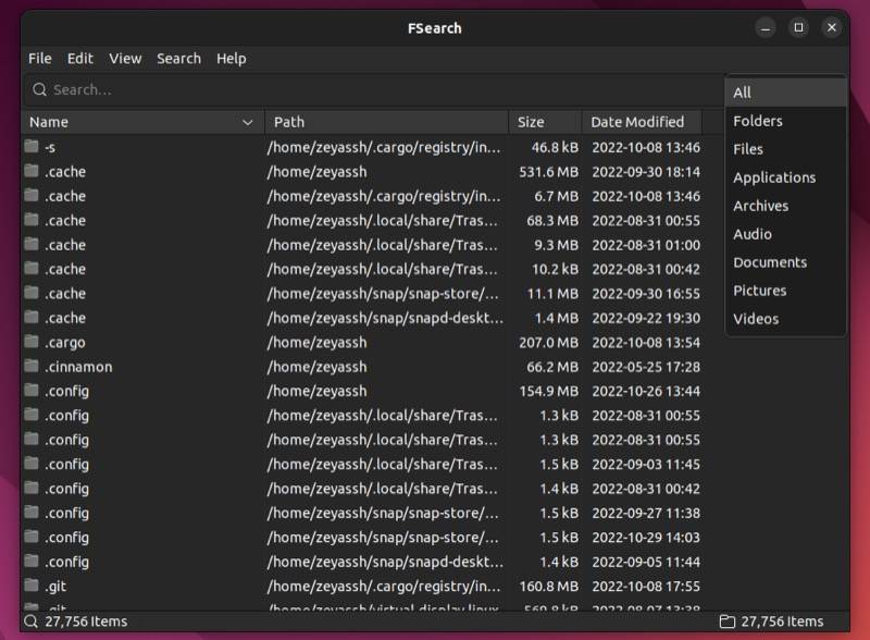 How to Use FSearch to Quickly Find Files and Folders on Linux