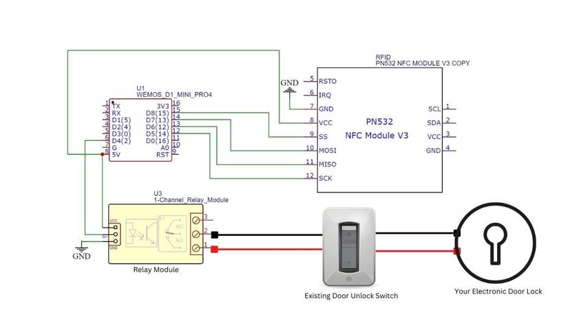 How to Make an RFID Door Lock With a PN532 and D1 Mini