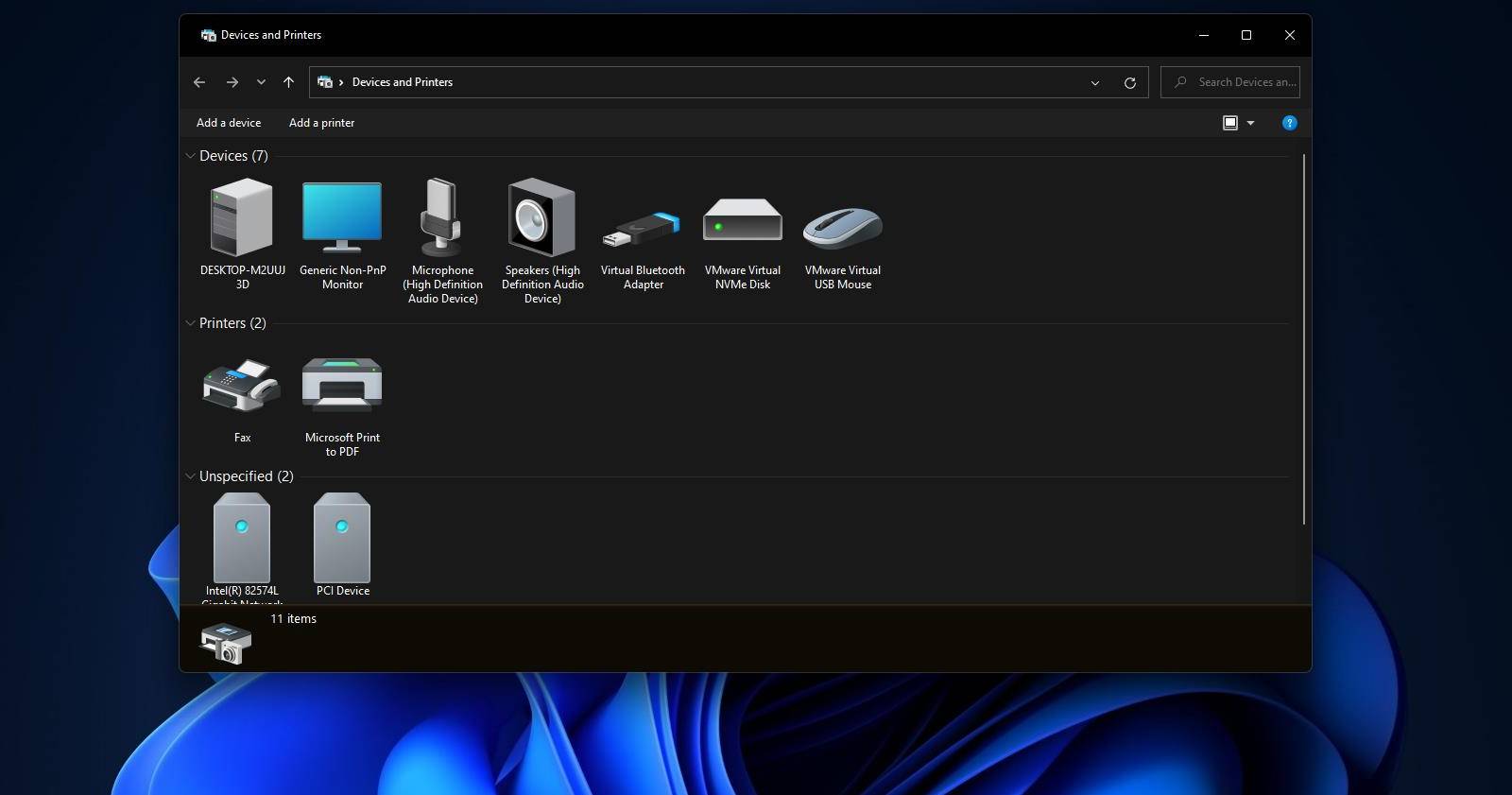 How to Set Up Shortcuts for the Devices and Printers Applet in Windows 11