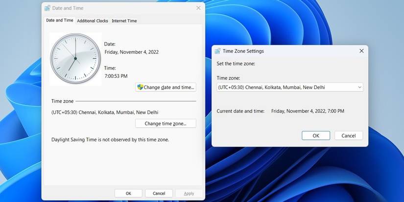 How to Change the Time Zone Settings on Windows