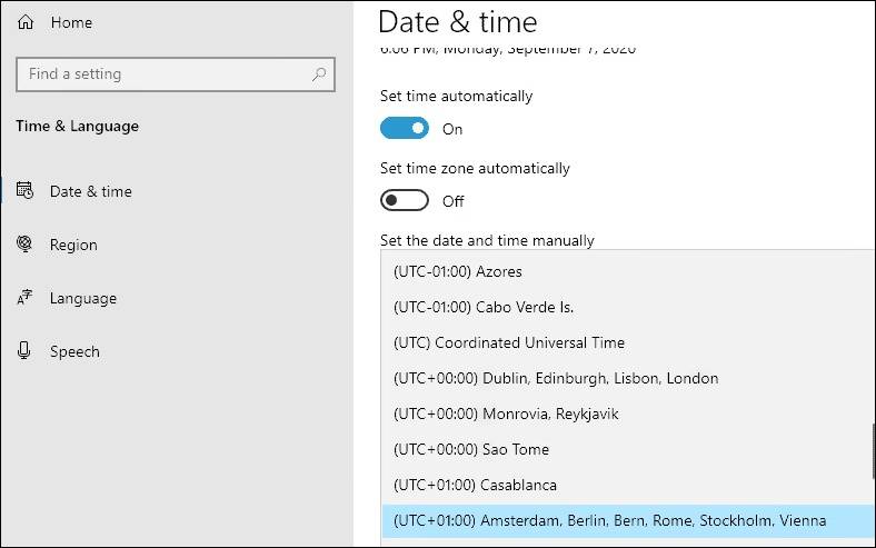 How to Change the Time Zone Settings on Windows