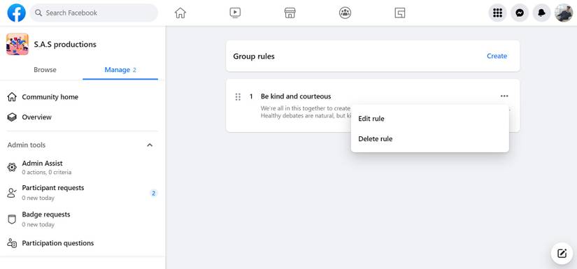 How to Add and Modify Facebook Group Rules