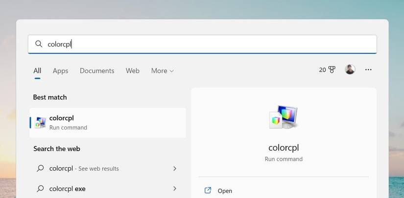 How to Open Color Management in Windows