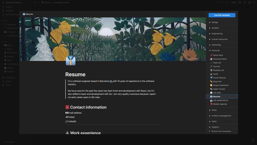 How to Make an Online Resume in Notion