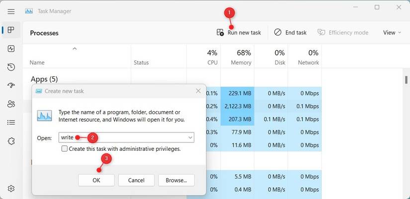 How to Open WordPad in Windows