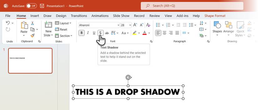 How to Add a Drop Shadow to Any Graphic in PowerPoint